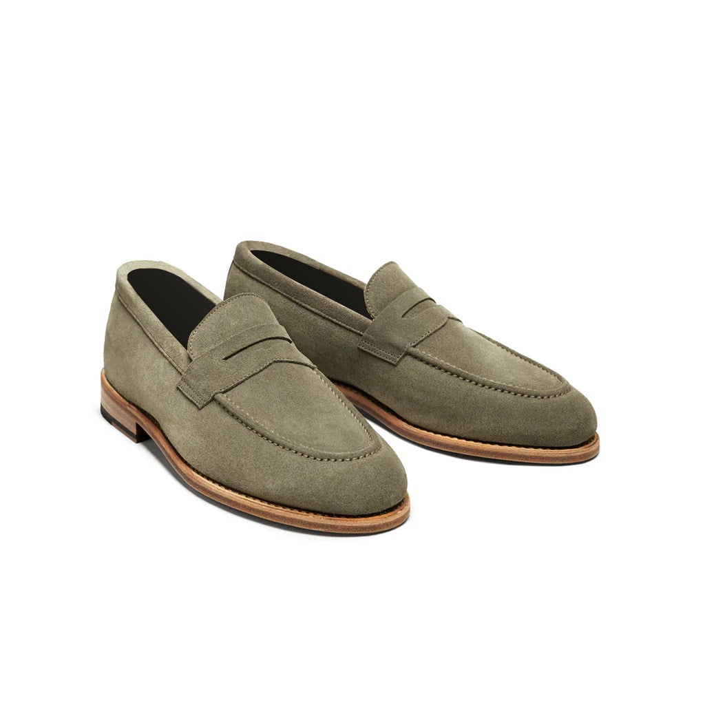 Suede loafers - Green – The Alternate