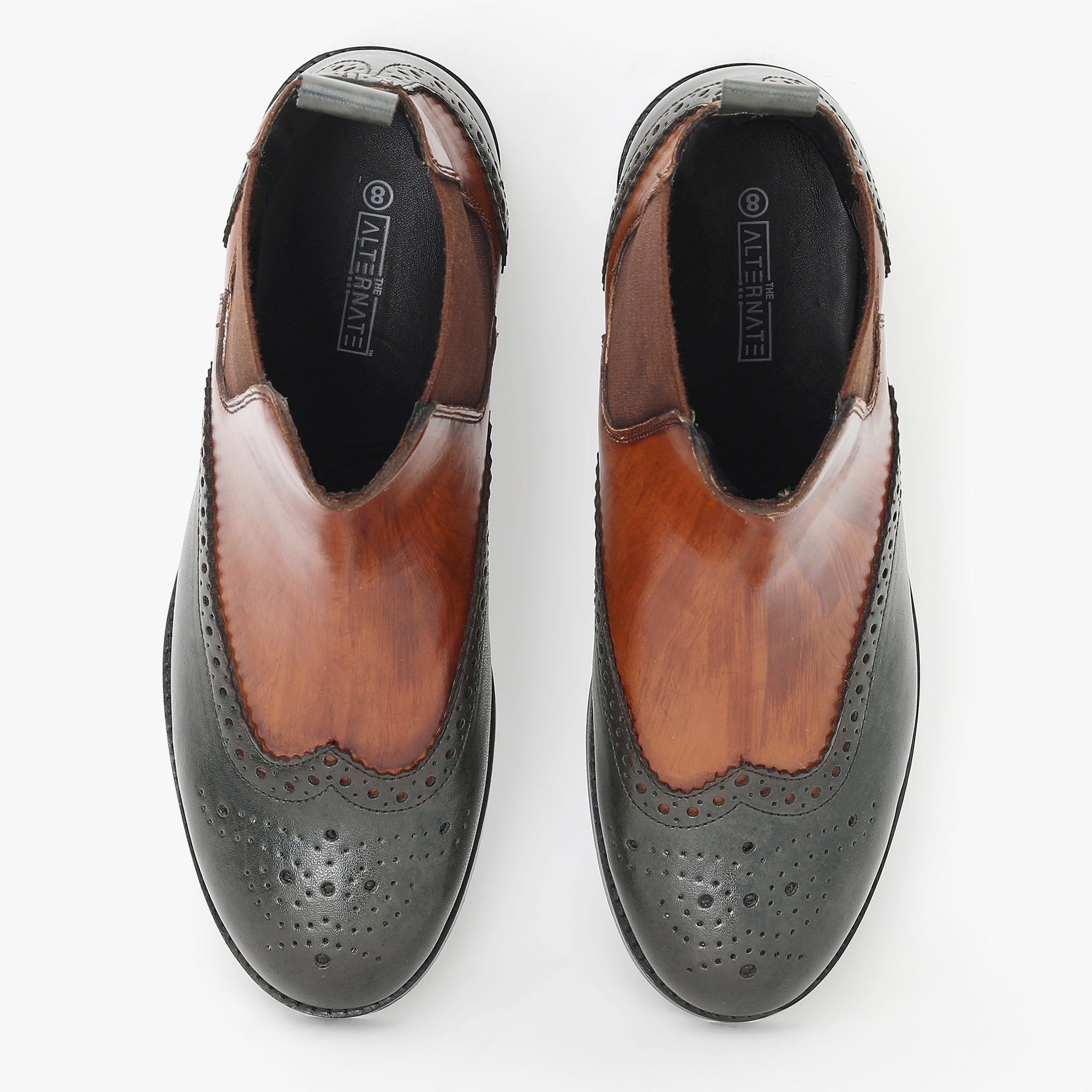 PATINA BOOTS WITH BROGUE DETAIL – The Alternate